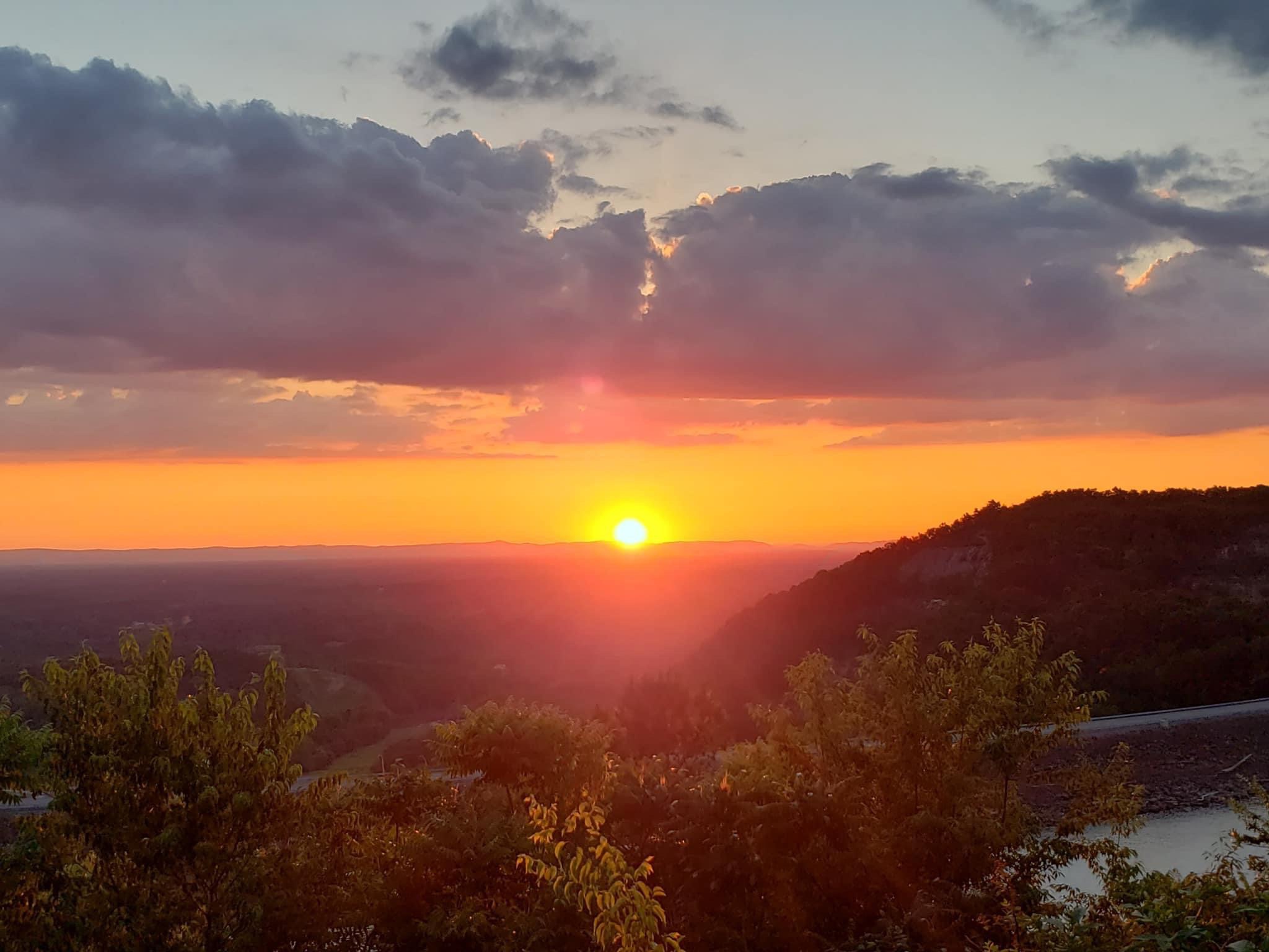 Sunset last night at Carters Lake – Tranquility at Carters Lake Owners ...